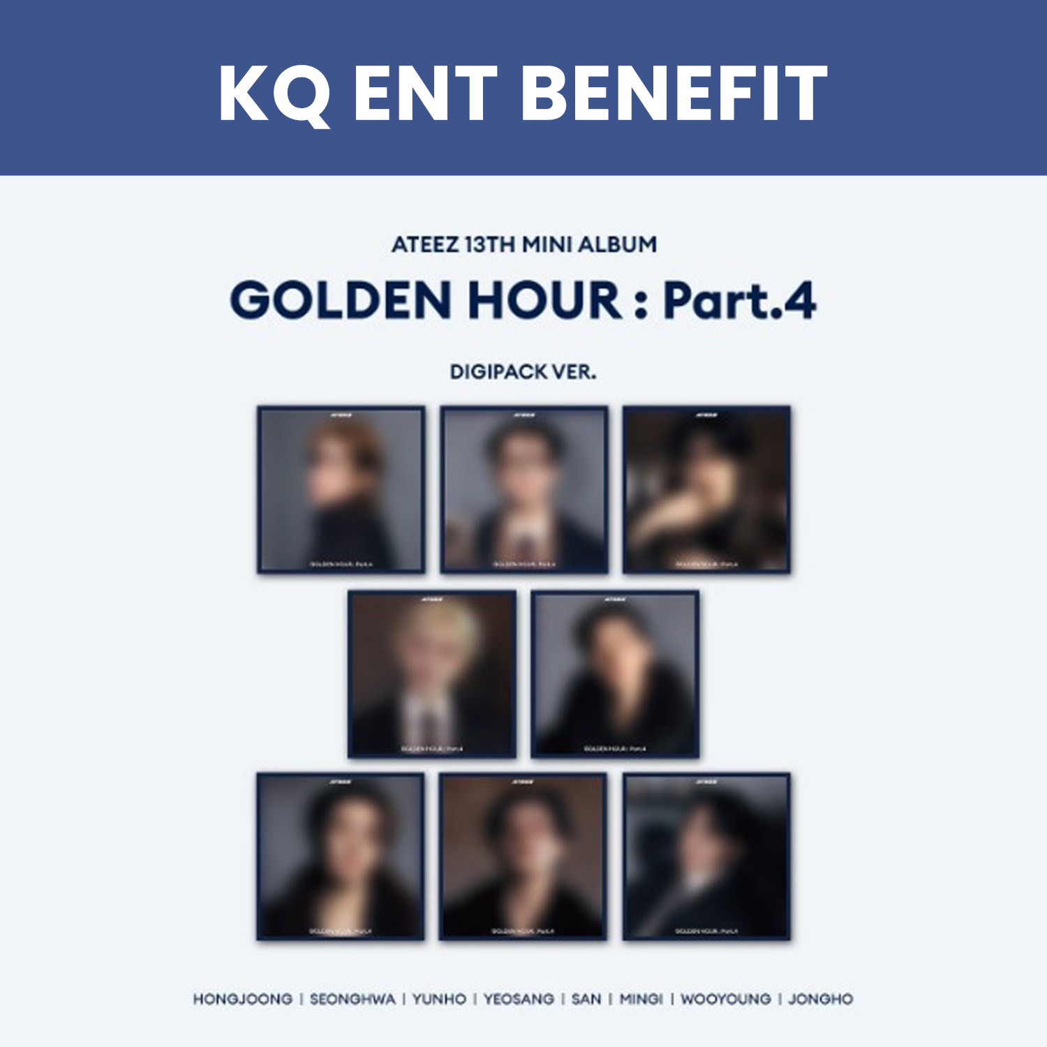 [Pre Order] ATEEZ - Golden Hour : Part.4 - Photobook - KQ Ent Benefit ...