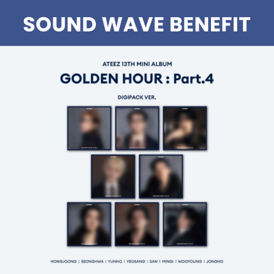 [Pre Order] ATEEZ - Golden Hour : Part 4 - Digipack - Sound Wave ...