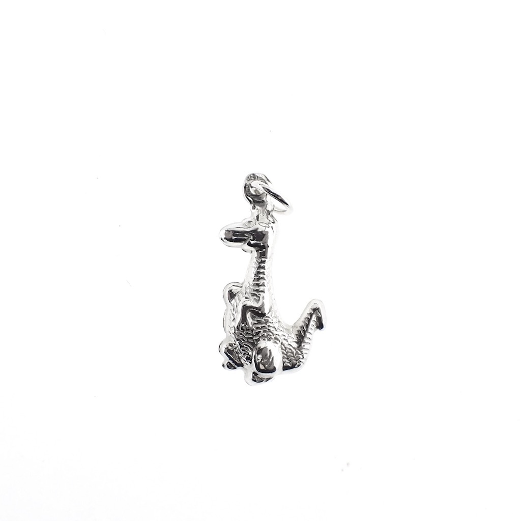 Zilveren bedel; Dino | Uniek pre-owned | Juweelwinkel.nl