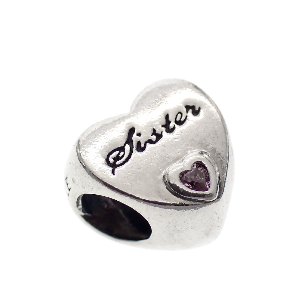 Zilveren Pandora bedel Sister | Uniek pre-owned | Juweelwinkel.nl